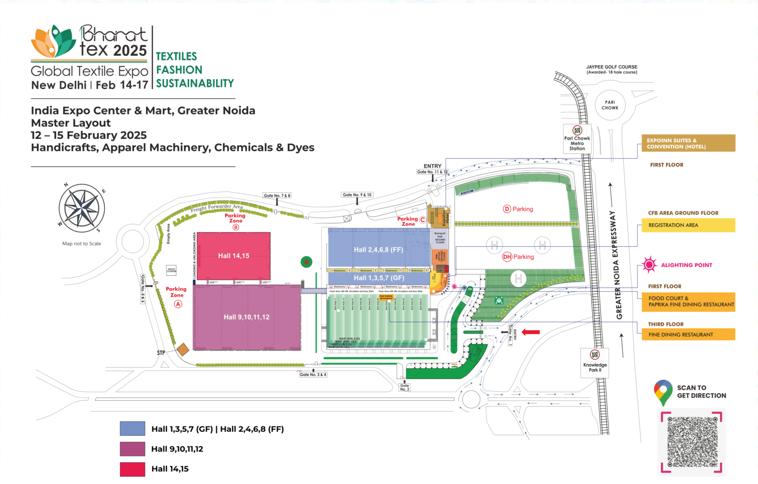 Venue Layout - Bharat Tex Expo